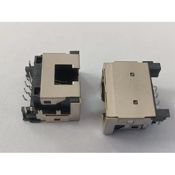 Quality Right Angle 8P8C Tab Down RJ45 Female PCB Connector for sale