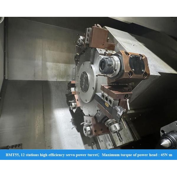 Quality SMTCL CNC Lathe Mill Combo Machine HTC40Hm BMT55 Driven Turret Horizontal CNC for sale