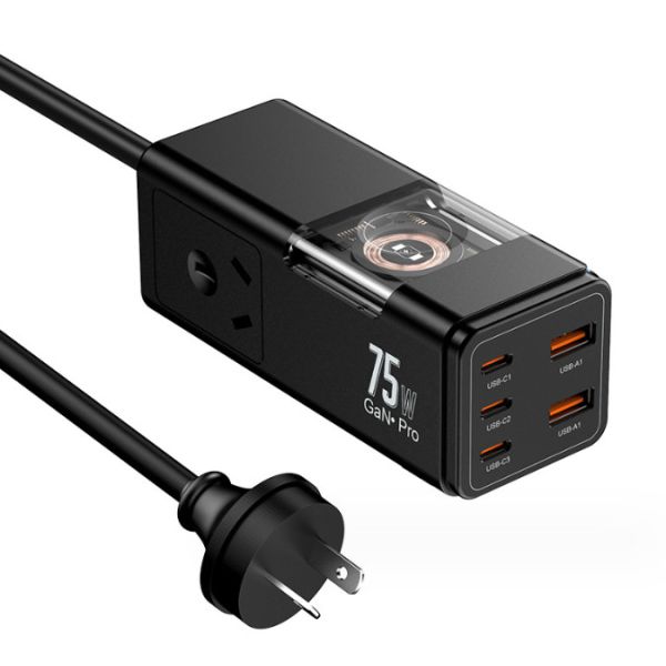 Quality GaN Fast Wireless Charging Socket Worldwide UK US AU EU Plug In Travel Adapters for sale