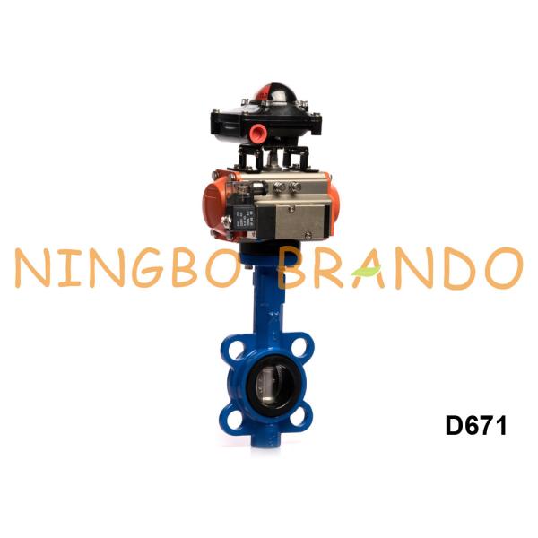 Quality Pneumatic Actuator Butterfly Valve With Limit Switch Solenoid Valve for sale