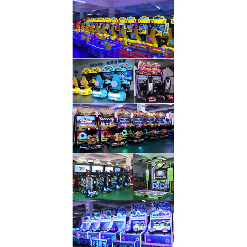 Multiple game machines in commercial setting