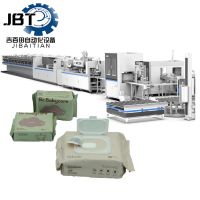 Quality Power Saving Wet Tissue Machine With Folding Capability And PLC Control for sale