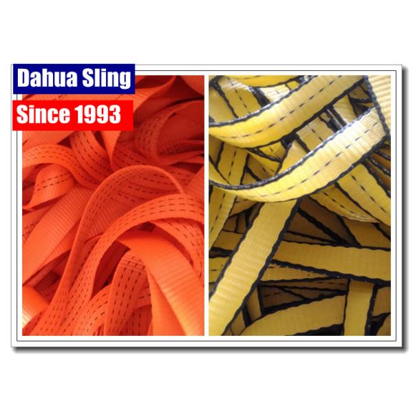 Quality Durable Orange Marine Winch Strap , 12000 Lb Winch Hook Strap Acid Resistance for sale