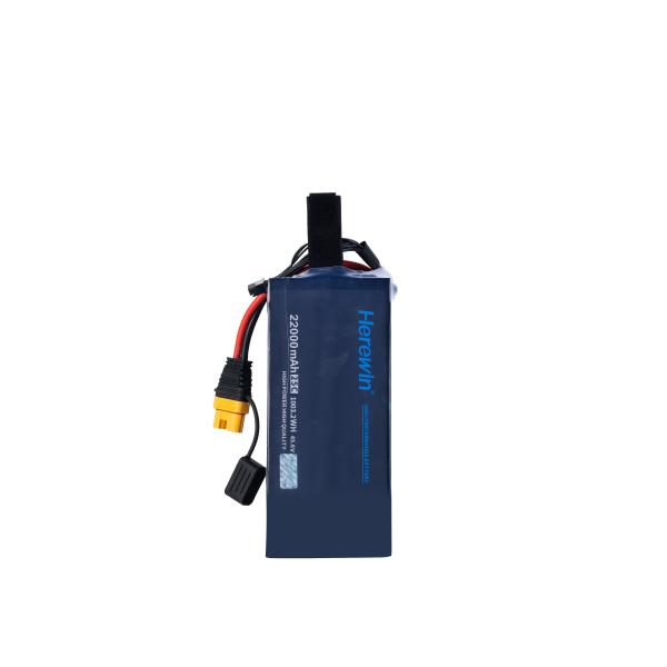 Quality Herewin 12S 45.6V 22000mAh LiHv UAV Drone Battery 25C Soft Pack for sale