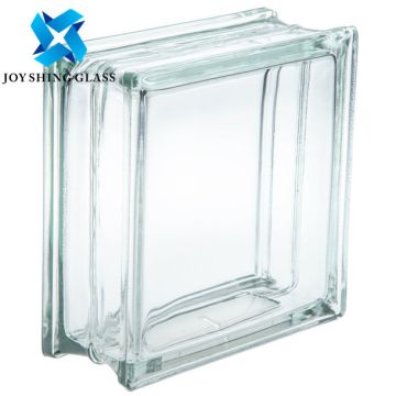 Quality Building Transparent Glass Block Brick Size Customized Hollow Porosity for sale