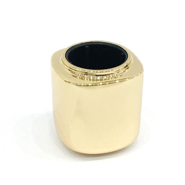 Quality Metal Classic Gold Finished Zamac Perfume Bottle Caps for sale