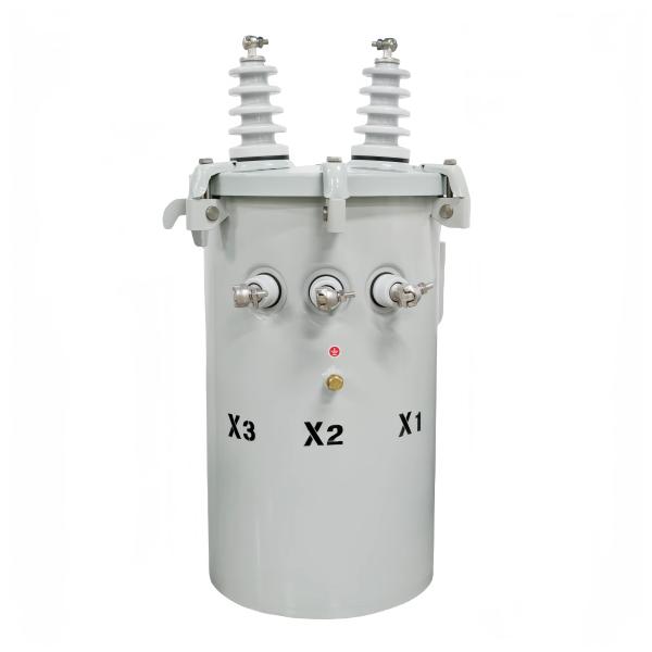 Quality Oil-filled Pole Mounted Transformer 15kva 4160V to 480/277V 25kva 37.5kva Single for sale