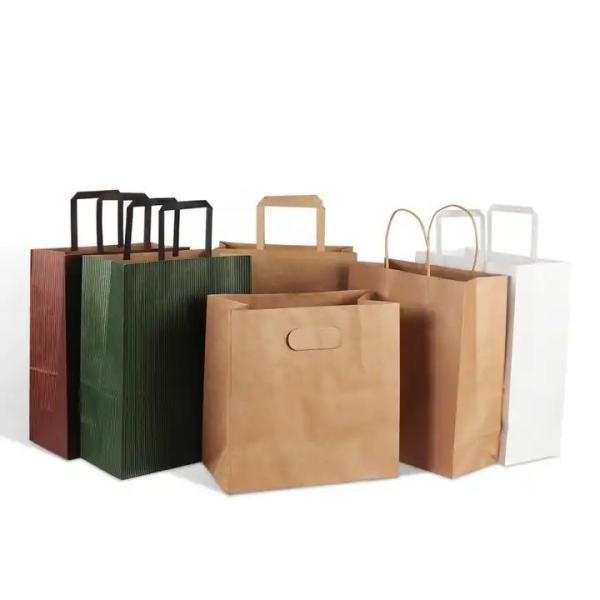 Quality Food Industrial Customized Promotion Offset Printing Paper Kraft Bag with for sale