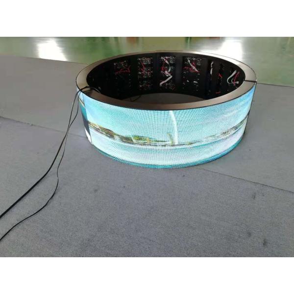 Quality Curved 360 degree SMD2121 1200cd/m2 Flexible Led Screen for sale