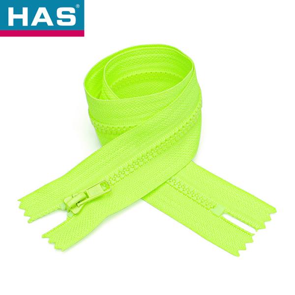 Quality Fluorescent Green Invisible Zipper Closed End / Open End Purple Separating for sale