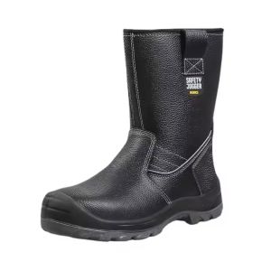 Quality High Top Security Work Boots with Steel Plate Midsole and PU Injection Sole for for sale