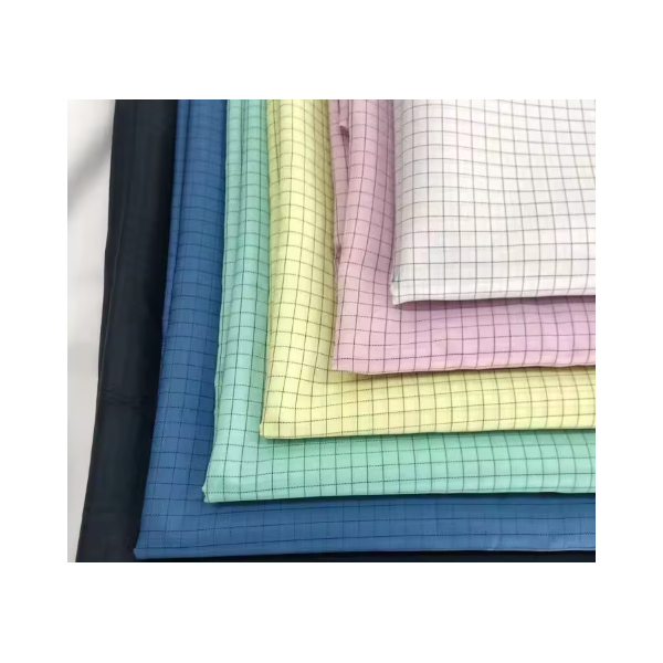 Quality 5mm stripe antistatic fabric, 115GSM breathable material, designed for cleanrooms. for sale