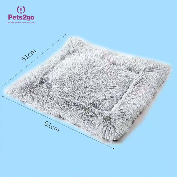 Quality Pets2go Comfortable 61X51cm Pet Linen Plush Mats for sale
