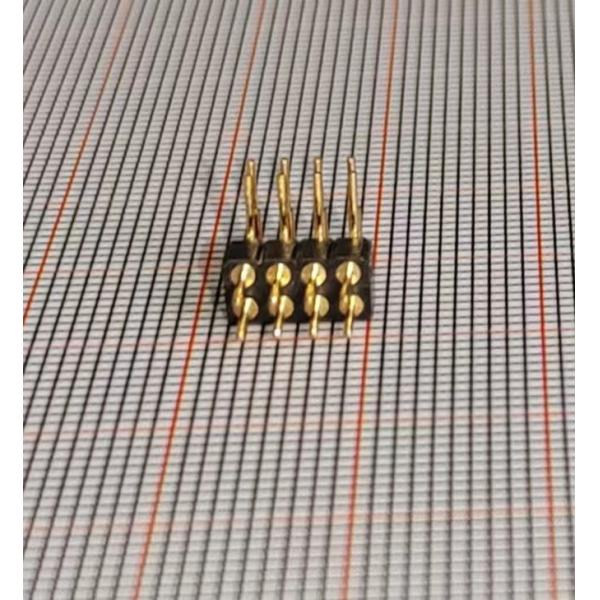 Quality 8 Pin 2x4 Pin Header 2mm Pitch Terastor Round Hole Double Bend 90 Degrees for sale