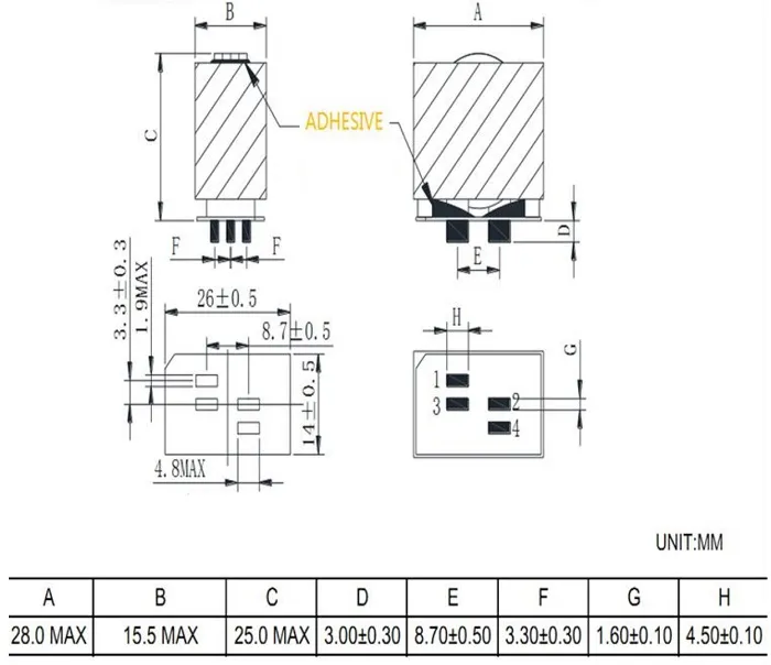 Single Ikp Carton Ikp-PT-Pq Series SMD Flat Wire Coil Transformers with CCC