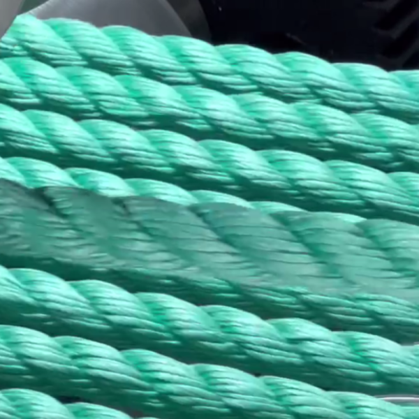 Quality 3-Strand Polyester Twist Rope Black Gold White 5mm 6mm Marine Ropes In Packaging High Strength Feature for sale