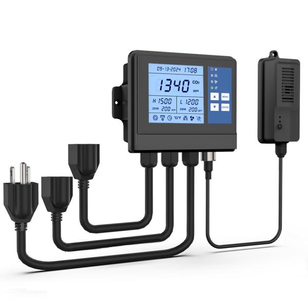 Quality Temperature Planting Greenhouse Co2 Controller Regulators Fan Programmable for sale