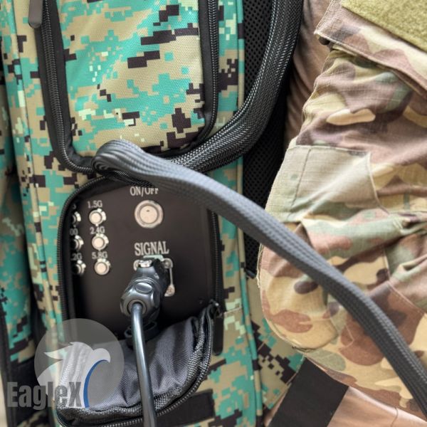 Quality Aluminum Shell Backpack Drone Jammer Anti Drone UAV Jammer FPV Jamming Device for sale