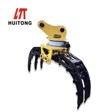 Quality Q355MN Hydraulic Rotating Grab 50 Ton Excavator Grapple for sale