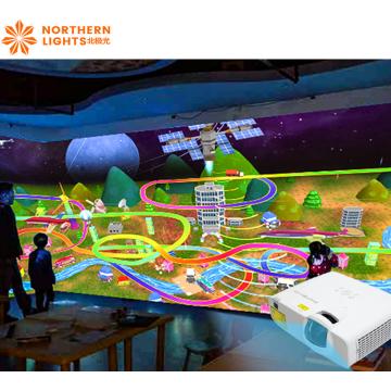 Quality Indoor Interactive Wall Projection Magic Painting Game For Amusement Park for sale