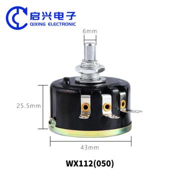 Quality WX112 WX050 5W Single Turn Wire Wound Potentiometer Adjustable Resistance 100R for sale