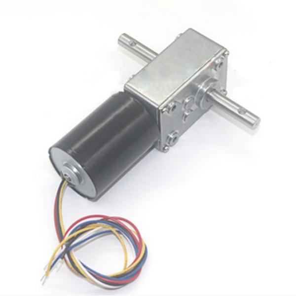 Quality 33mm Brushless Double Shaft Worm Gear Motor High Torque BLDC 12 Volt for sale