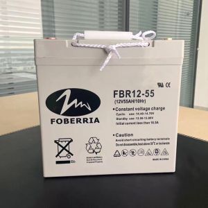 Quality FBR 12V55AH 16.5A 550A Gel Lead Acid Battery For Wind System for sale