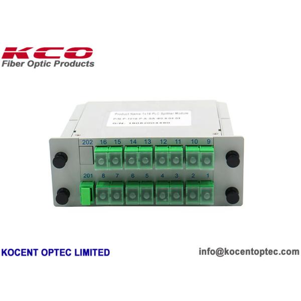 Quality High Reliability 1x16 Fiber Optic Splitter LGX Module for 19'' Patch Panel with for sale