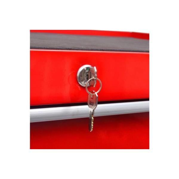 Quality Powder Coated Mobile Pulling Handle 9 Drawer Top Tool Chest for sale