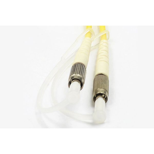 Quality Yellow LSZH DIN To DIN Fiber Optic Patch Cords Single Mode Simplex Patch Cord for sale