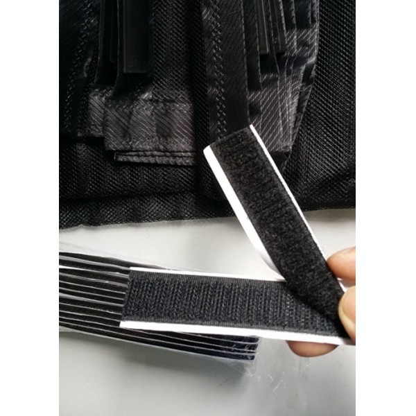 Quality Easy Fix Adjustable Door Mosquito Net Durable Magnetic Polyester Screen Door for sale
