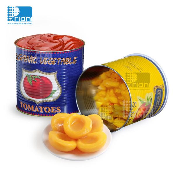 Quality Round Rectangular Food Tin Cans For Busy Commercial Kitchens for sale