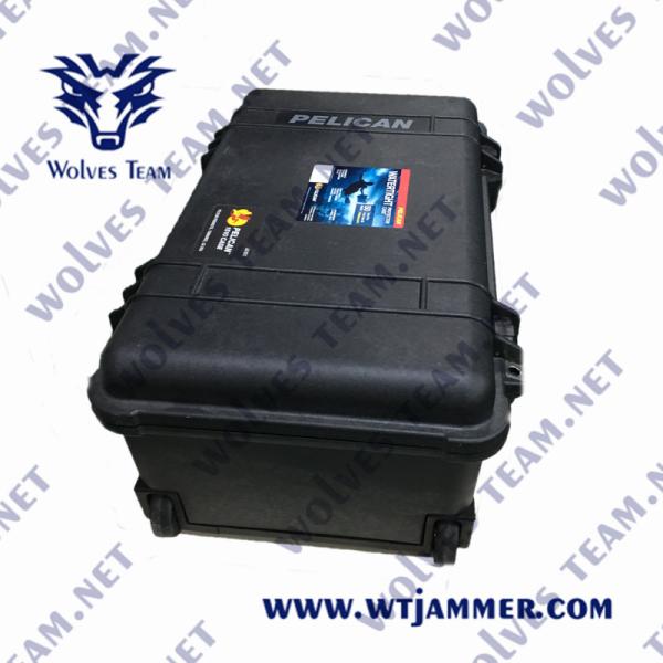 Quality Military Waterproof Outdoor 6 Bands 2500m 600W UAV Jammer for sale