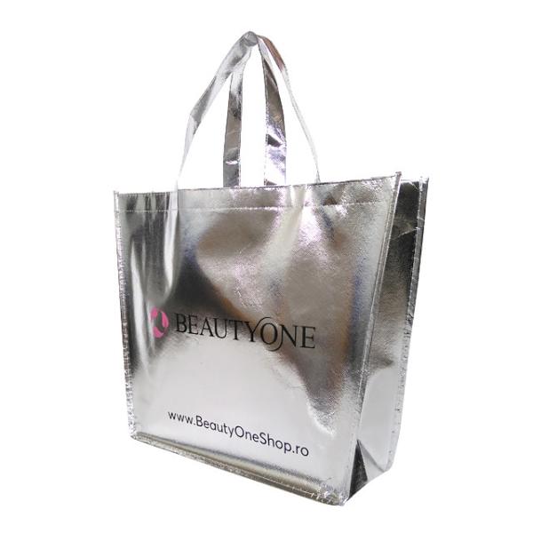 Quality 45x35x12cm Laminated Shopping 50cm RPET Eco Non Woven Bag for sale