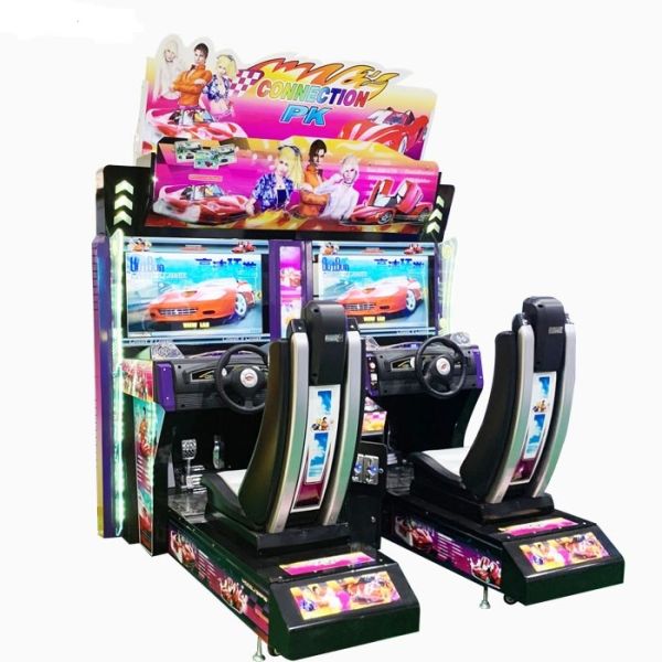 Quality Coin operated Simulator 32'' screen Twins Outrun arcade racing car game machine for sale
