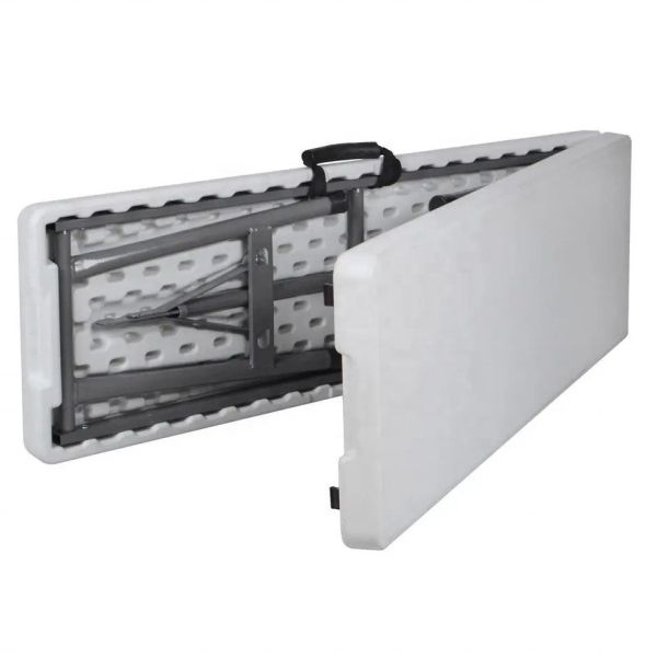Quality Modern Design 6FT Folding In Half Bench with Plastic Panel White or Customized for sale