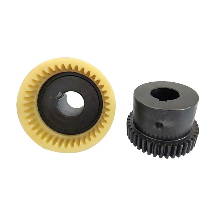 Quality Flanged PU Planetary Flexible Gear Coupling Curved Tooth Nylon Sleeve TGL2 M19 for sale