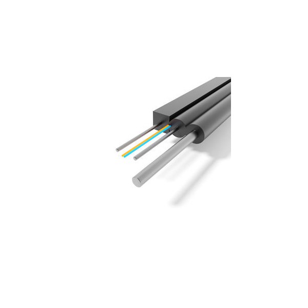 Quality G657A1 FTTH Drop Cable Fiber Drop Wire FTTH 2 Core For Indoor Outdoor for sale