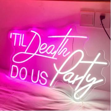 Quality Customized Shape Acrylic Neon Light Sign for Outdoor Store Hang or Hoist for sale