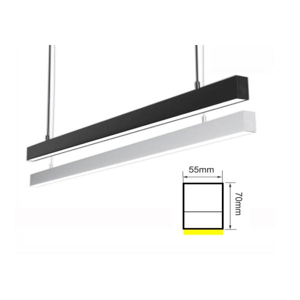 Quality IK05 Suspended / Surface Mounted Linear LED Pendant Lighting With Seamless for sale