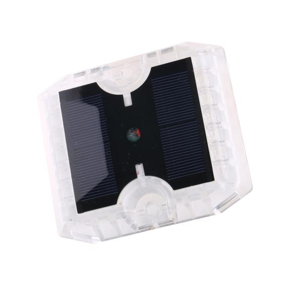 Quality Flashing Anti UV PC 115mm 200MA Solar Road Stud Light Long Lifespan for sale