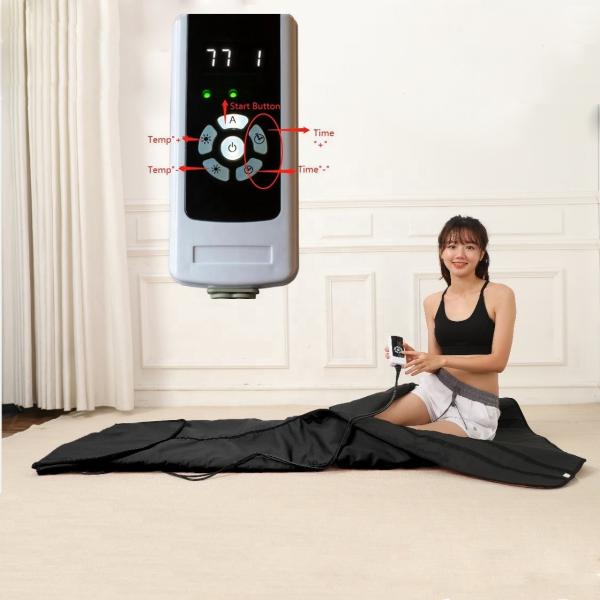 Quality Carbon Fiber Heating Element Infrared Light Red Therapy Weight Loss Sauna Detox Blanket for sale