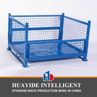 Quality A50: Stackable and Foldable Storage Steel Wire Mesh Pallet Cage work bin wire for sale