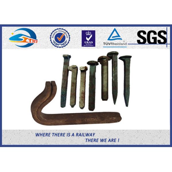 Quality Carbon Steel Rail Dog Spikes Iron Fence Spikes DIN Standard for sale