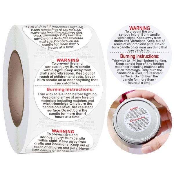 Quality Warning Attention PVC Label Sticker For Shipping Transportation for sale