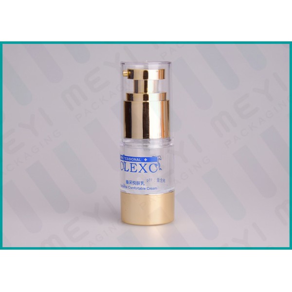 Quality Plastic Airless Pump Cosmetic Packaging , Various Volumes Foundation Pump Bottle for sale