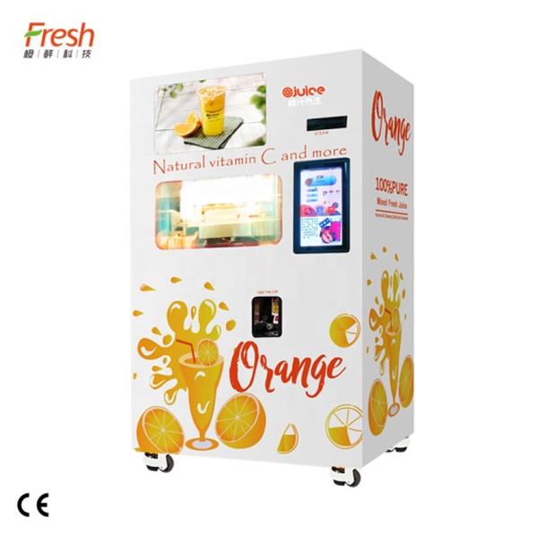 Quality Summer Squeezed Apple Juice Vending Machine 400W Metal Zinc Alloy for sale