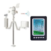 Quality Outdoor Mini Weather Station With Tipping Bucket Rain Sensor And Wireless Solar for sale