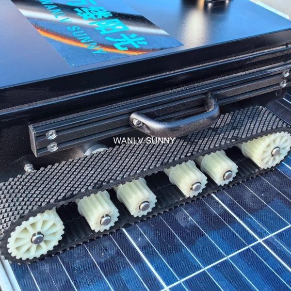 Quality 1.1m Width Rolling Brush 24V Lithium Battery Solar Panel Cleaning Machine for for sale