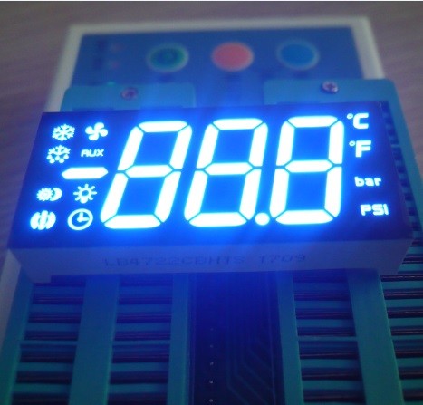 Quality Customized Three Digit 7 Segment LED Display 47 X 22 X 9 mm Outer Dimensions for sale